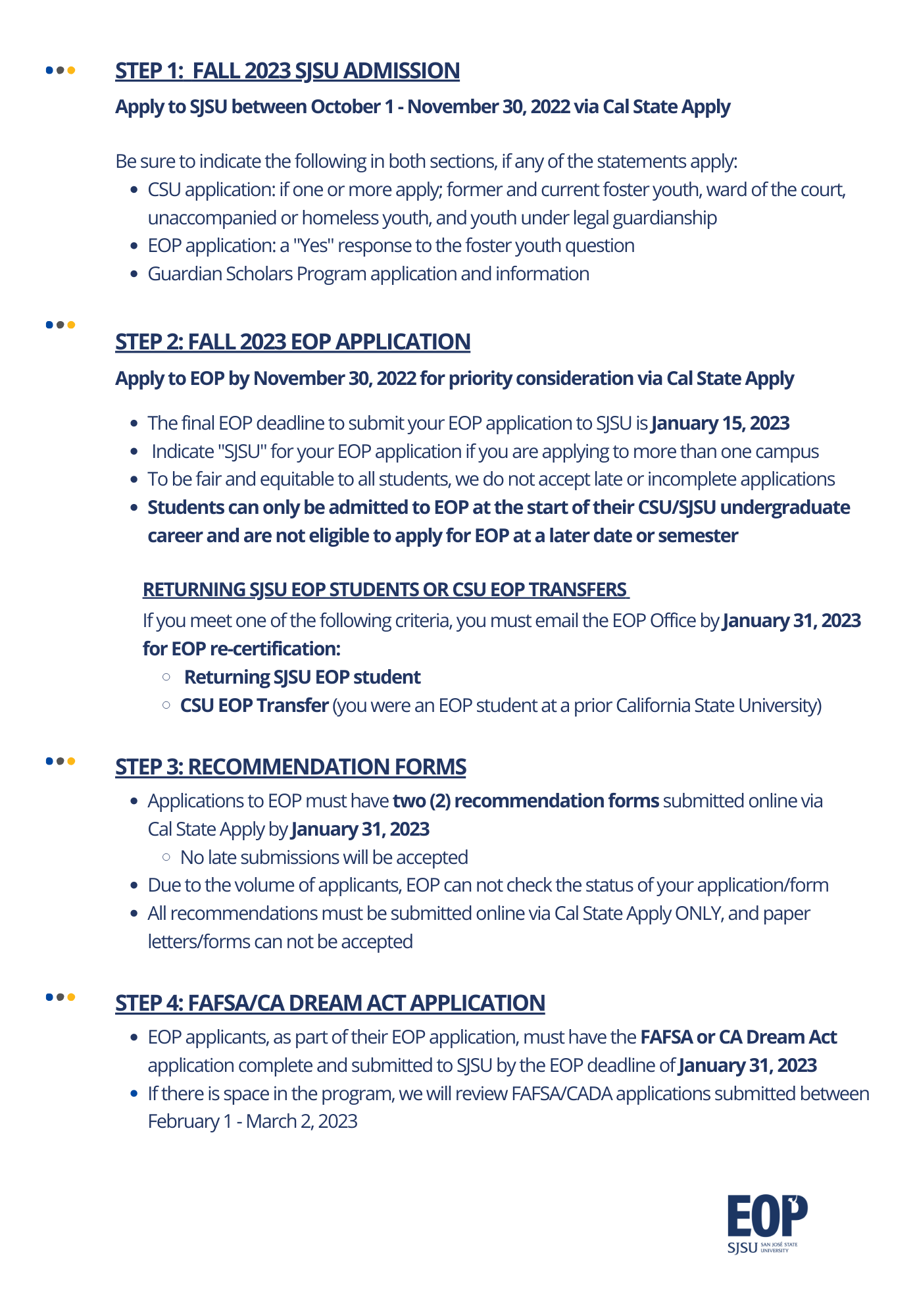 Apply to EOP | Educational Opportunity Program