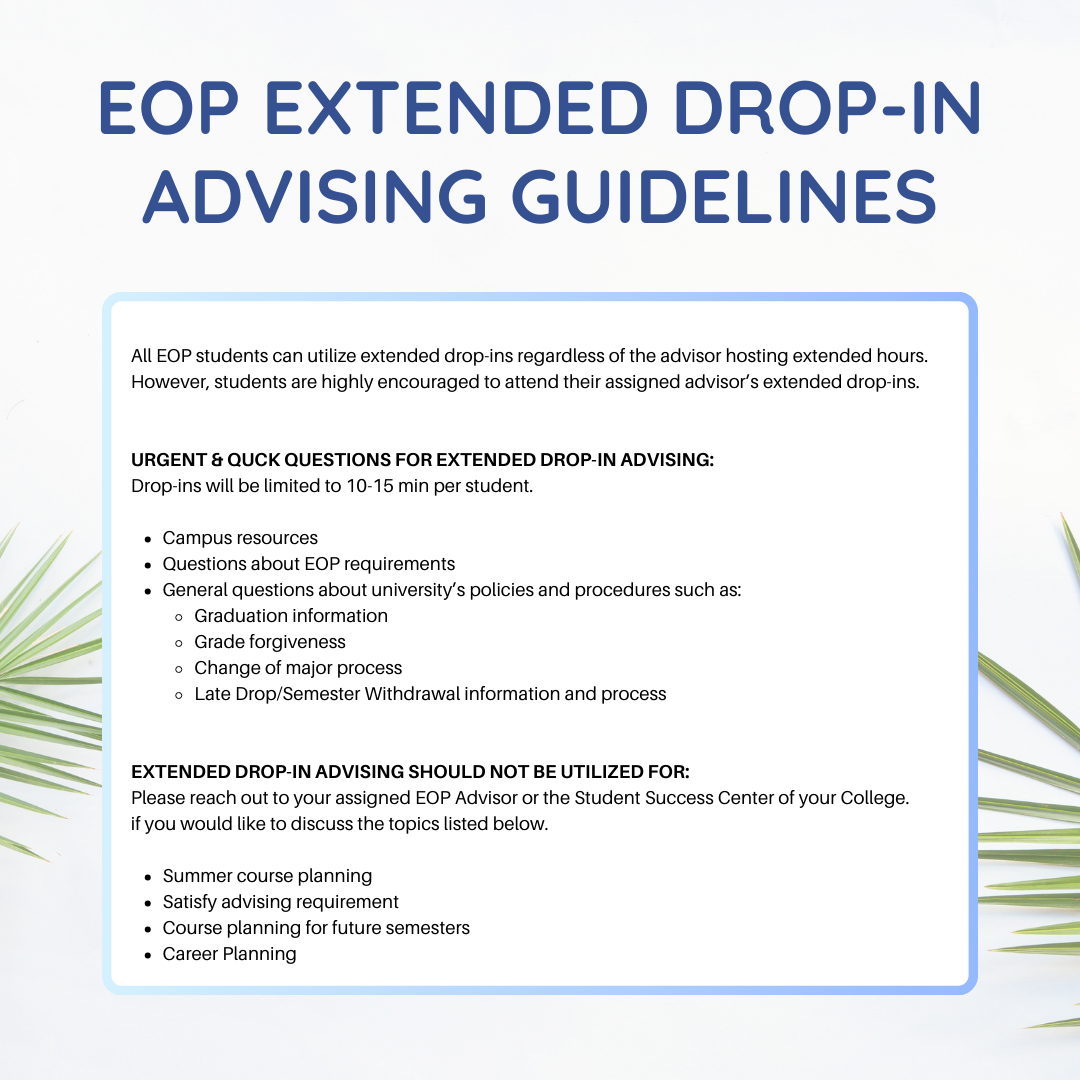 EOP Forms and Resources | Educational Opportunity Program