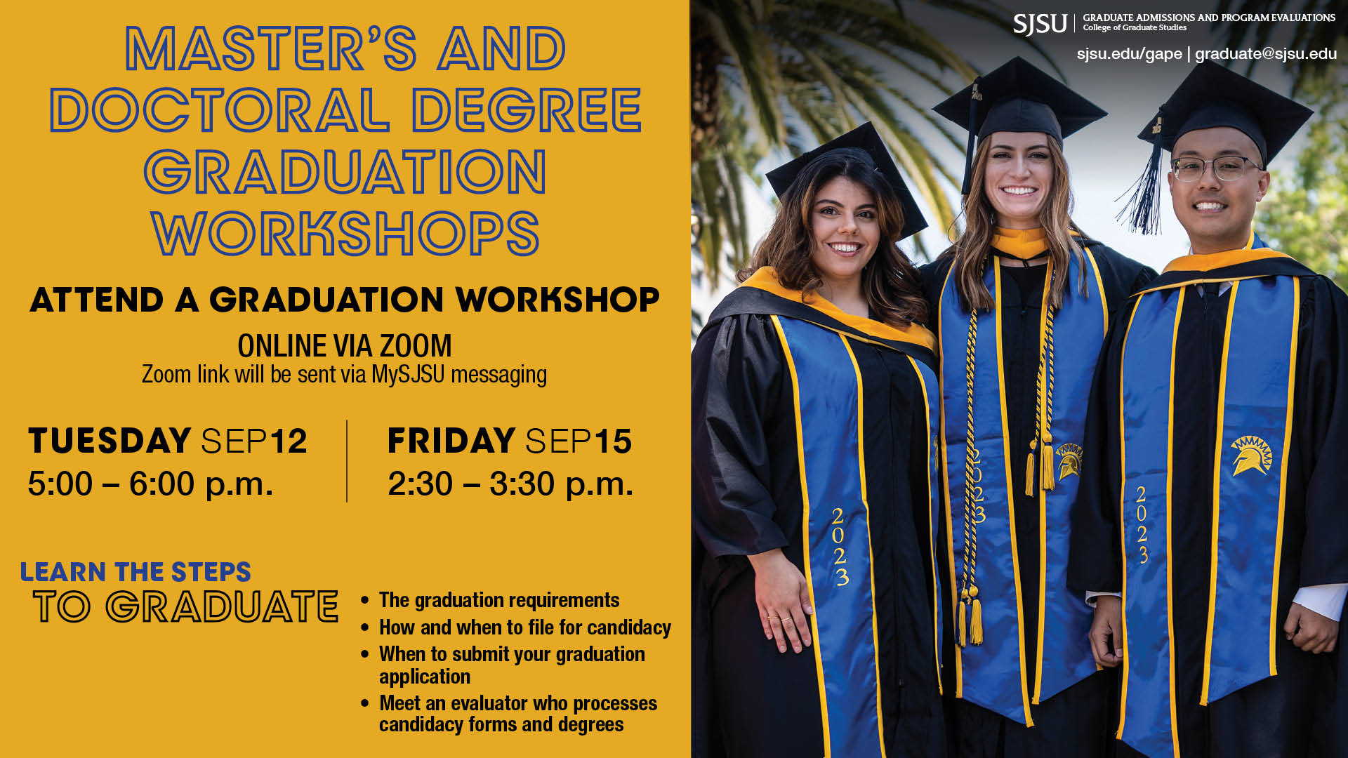 Events | Graduate Admissions and Program Evaluations