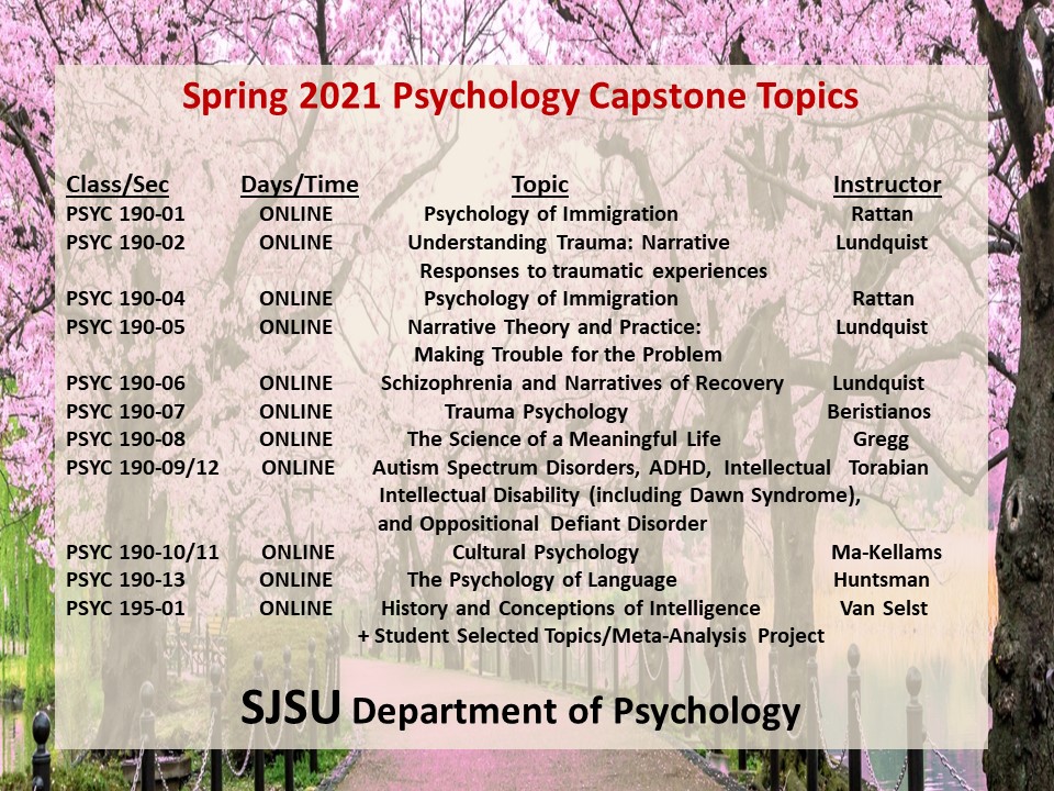 SJSU Psychology | San Jose State University