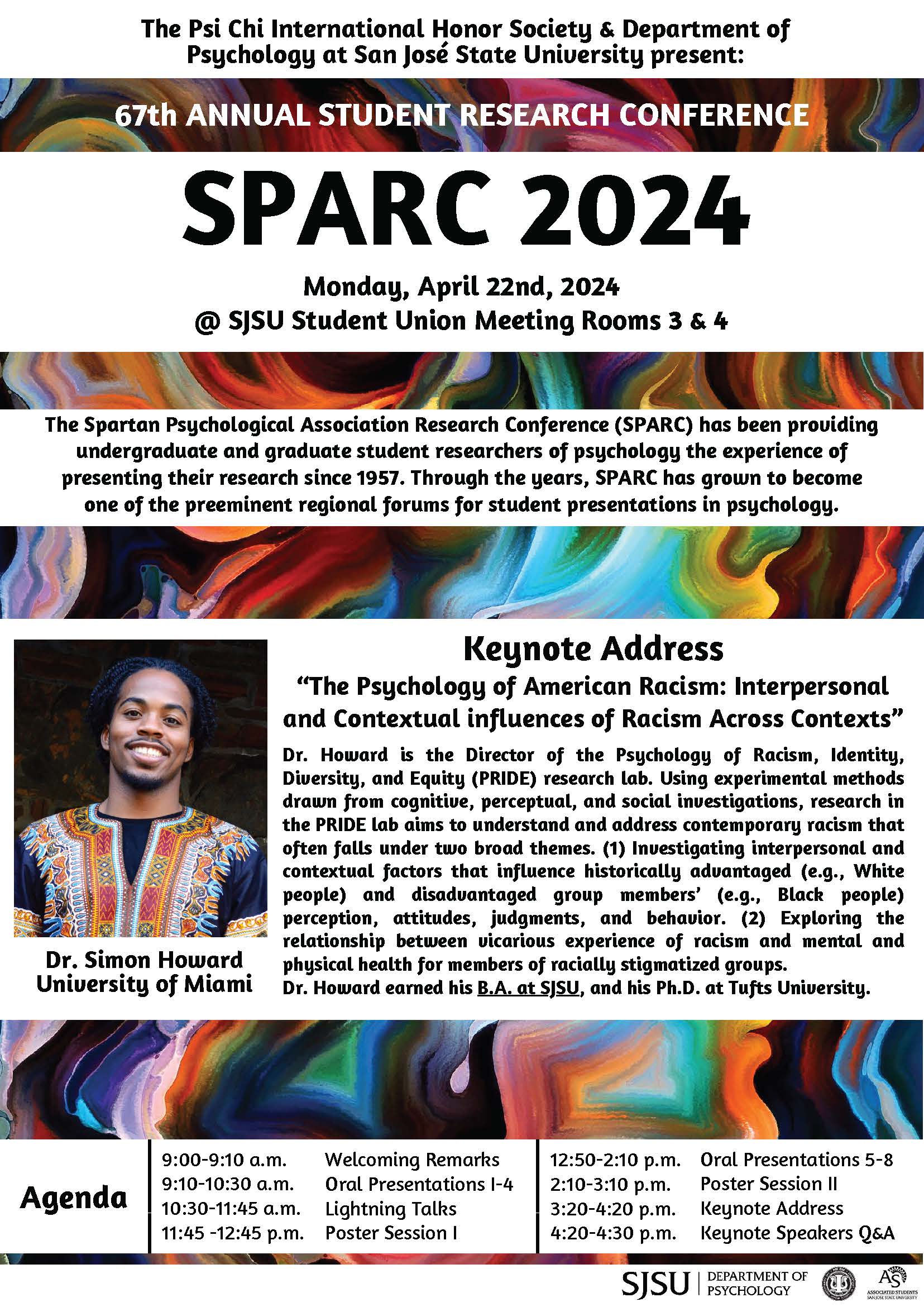 Spartan Psychological Association Research Conference (SPARC) | Psychology